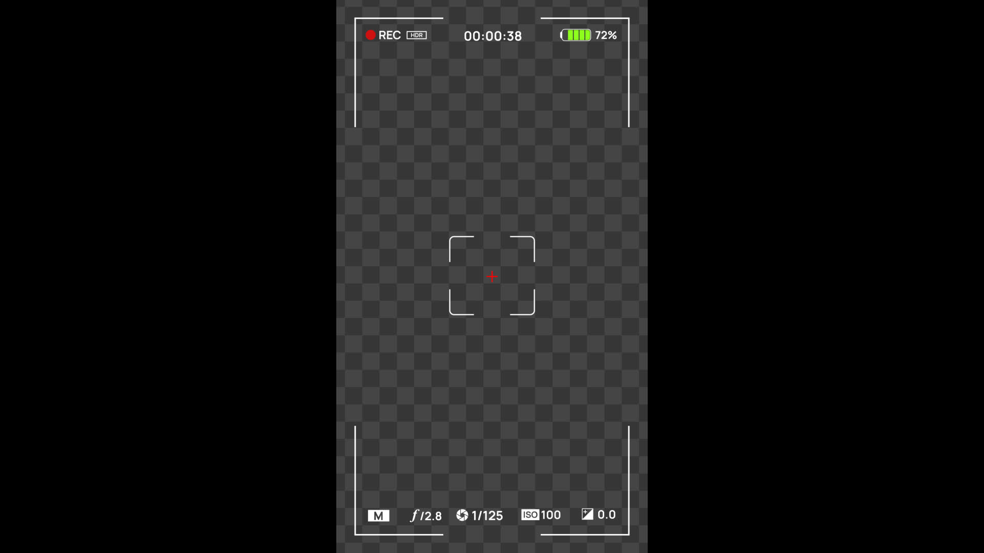 Vertical Professional Camera Recording Overlay • Motion Graphics ...