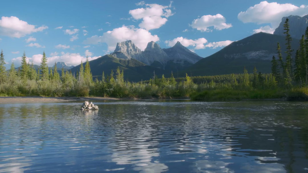 Bow River in Banff National Park • Stock Video on Uppbeat