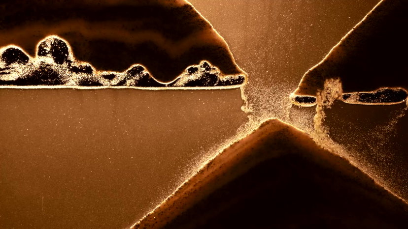 Golden Sand Flowing in Hourglass • Stock Video on Uppbeat