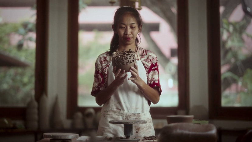 Potter's Hands Shaping Clay on Wheel • Stock Video on Uppbeat