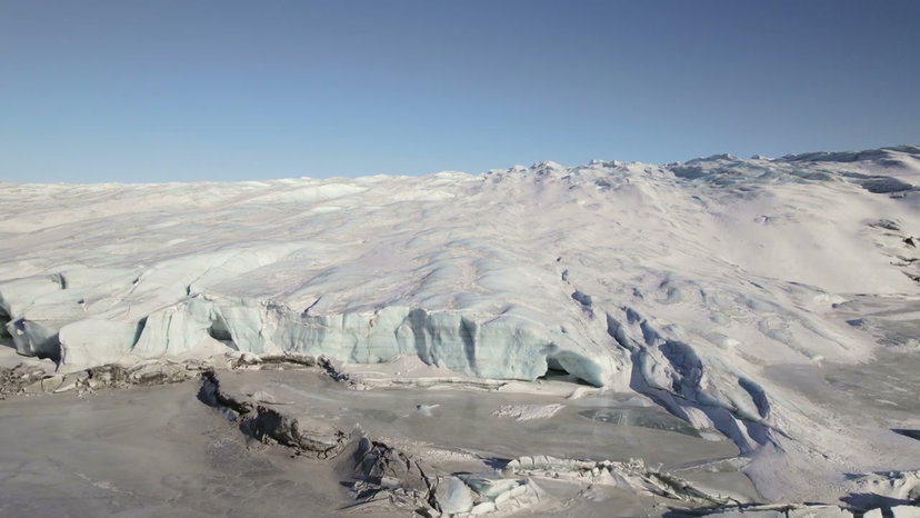 Aerial View of Arctic Iceberg and Floes • Stock Video on Uppbeat