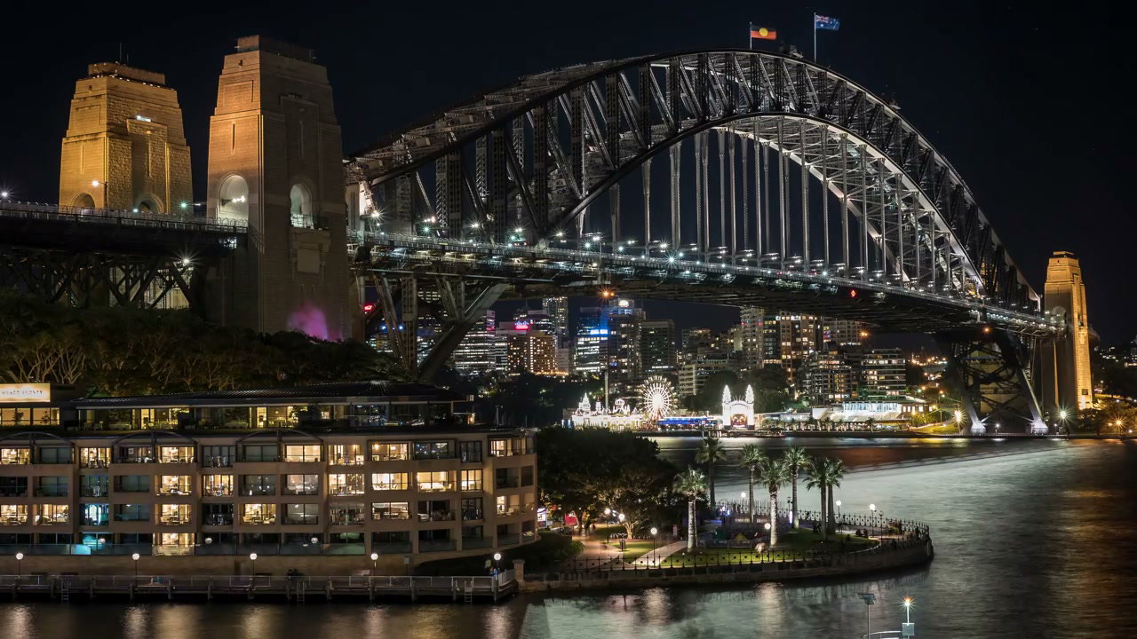 Under Sydney Harbour Bridge Timelapse • Stock Video on Uppbeat