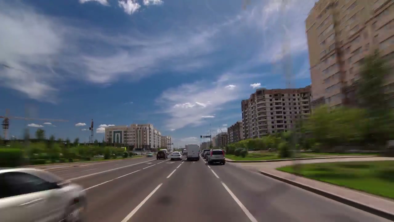 Astana City Skyline and Park at Sunset • Stock Video on Uppbeat