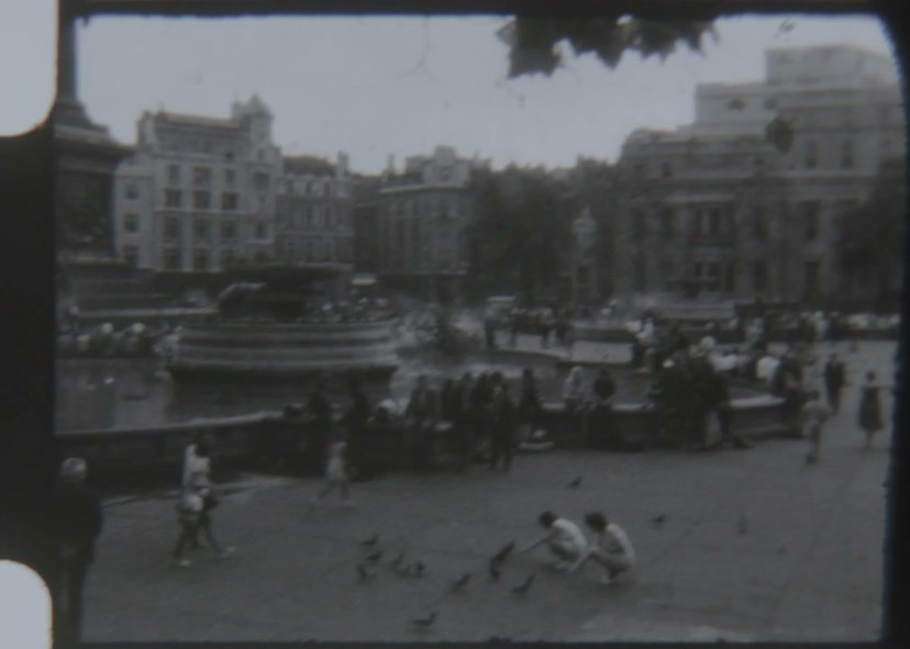 Trafalgar Square Vintage Film Title Card • Stock Video on Uppbeat
