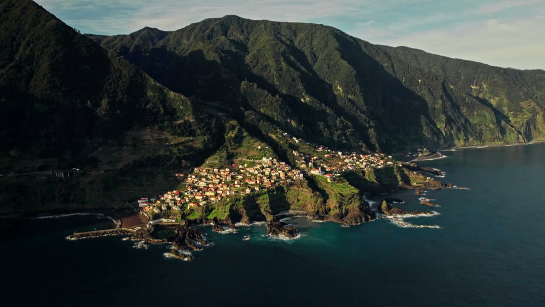 Madeira Sea Stack and Lush Coastal Cliffs • Stock Video on Uppbeat